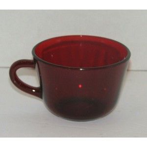 Kitchen | Vintage Ruby Red Depression Glass Ruby Red Tea Cup | Poshmark